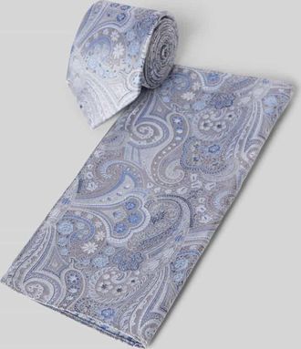 Prince Bowtie Krawatte und Einstecktuch im Set aus reiner Seide