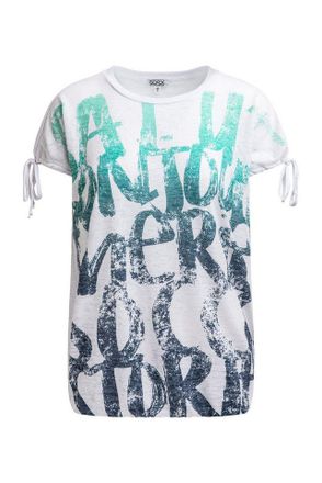 soccx Rundhalsshirt mit Ausbrenner-Effekten