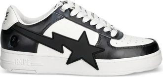 A Bathing Ape Trainers Black Leather Bape Sta 1 M2