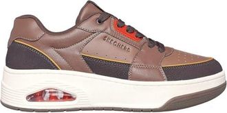 Skechers Mens Uno Court Trainers, Marron, 42.5 EU