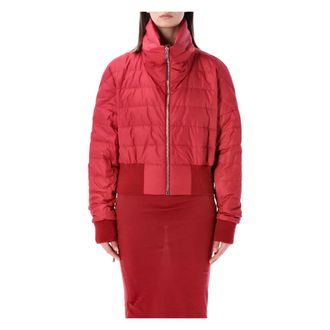 Moncler Femme, Vestes, Rouge, Taille: 38 FR Down Vestes