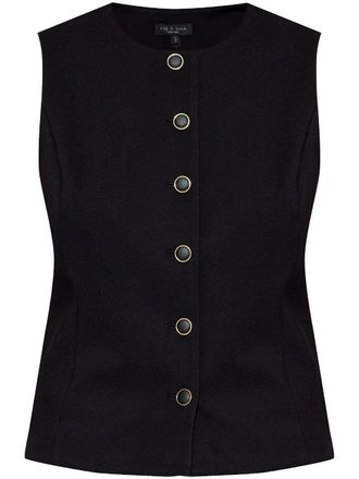 Rag & Bone veston Irina Ponte - Noir