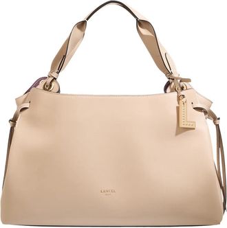 Lancel Crossbody Bags - Swann Smooth & Grained Cowhide Leathers - M Carrya - Gr. unisize - in Beige - f&uuml;r Damen