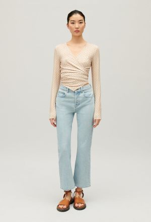 Claudie Pierlot Top cache-caur beige