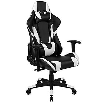 Flash Furniture X20 Gaming-Stuhl, ergonomischer Bürostuhl für PC- und Gaming-Setups, verstellbarer Gaming-Stuhl mit vollständig verstellbarer Rückenunterstützung, Sch