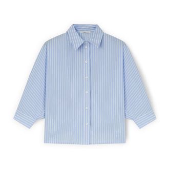 Motivi Oversized Gestreiftes Hemd - - Blouses & Shirts - Damen - Blau - M
