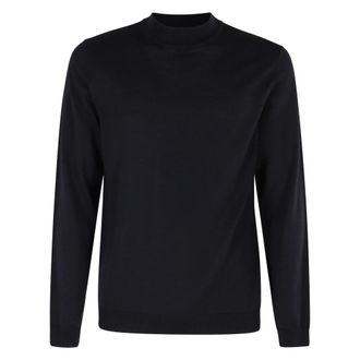 Roberto Collina Blauer Pullover Langarm - - Knitwear - Herren - Blau - 2XL