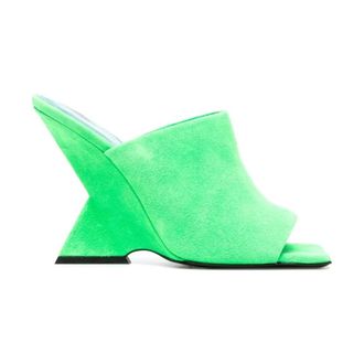 The Attico Gr&uuml;ne Square-Toe Mules - - Shoes - Damen - Gr&uuml;n - 36 EU