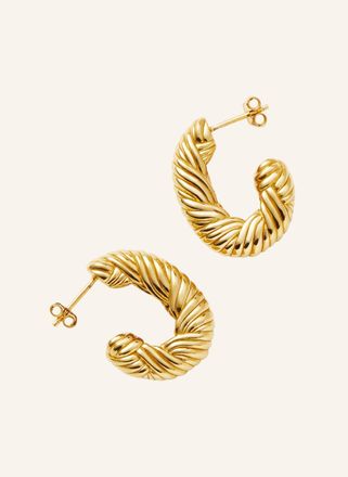 Missoma Missoma Ohrringe Chubby Wavy Hoops By Glambou gold