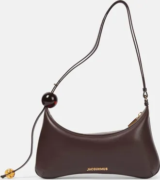 Jacquemus Sac Bisou Perle Large en cuir