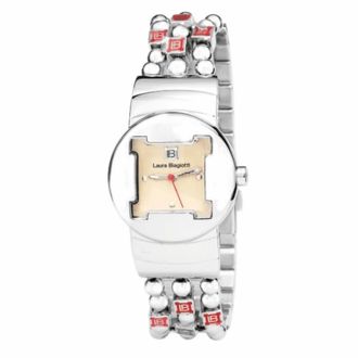 Laura Biagiotti Femme, Accessoires, Multicolore, Taille: ONE Size Montre Femme Acier Inoxydable Argent
