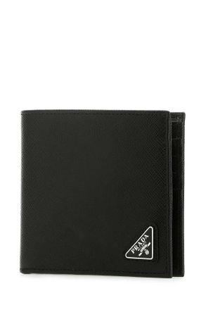 Prada Mens Saffiano Leather Wallet Black Made Italy