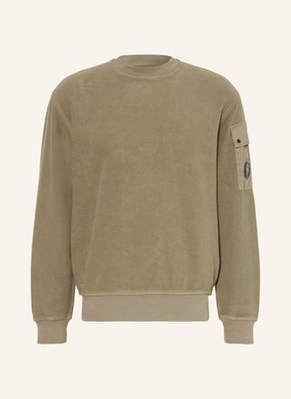 C.P. Company Sweatshirt Im Materialmix gruen