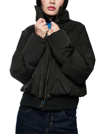 Marc Cain Steppjacke Mystic Plumage Premium Damenmode mit Strickbund, Stehkragen, Winterjacke, locker geschnitten