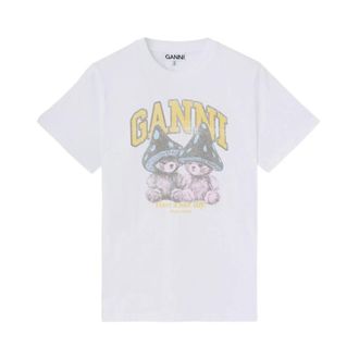 Ganni T-Shirt - - Tops - Damen - Wei&szlig; - S