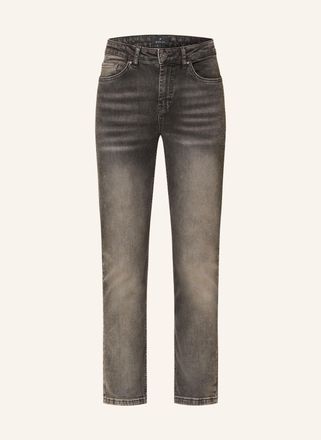 Monari Monari Straight Leg Jeans Mit Schmucksteinen grau