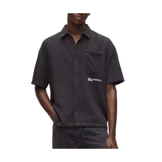 Karl Lagerfeld Herren, Shirts, Schwarzk, LGr&ouml;&szlig;e