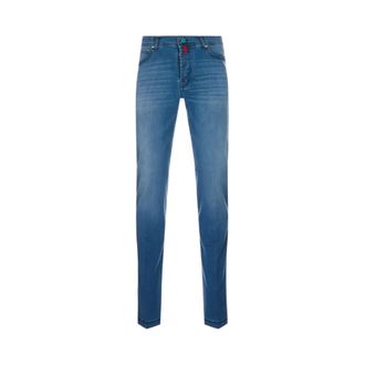 Kiton Homme, Jeans, Bleu, Taille: W34 Jean Slim Effet D&eacute;lav&eacute;