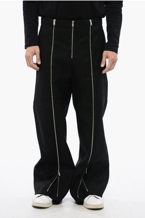 Jil Sander Zipped High-Waisted Pants size 48
