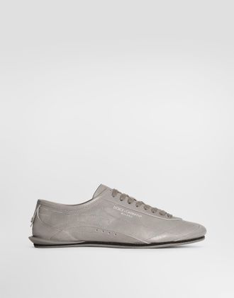 Dolce & Gabbana Lipari Aus Kalbsleder - Mann Schn&uuml;rschuhe Grau 40