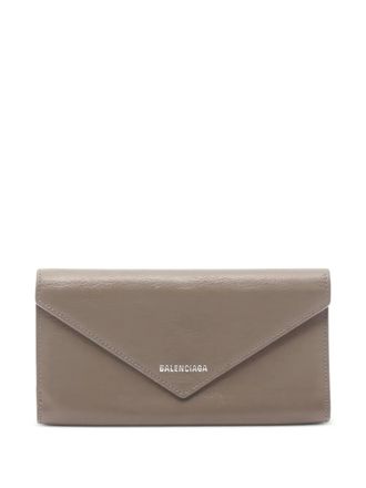 Balenciaga 2000s Portemonnaie mit Klappdeckel - Nude