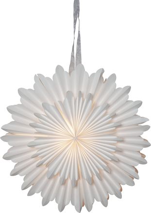 Eglo Weihnachtsstern f&uuml;r innen, Dekostern aus Papier zum Aufh&auml;ngen, Fensterdeko in Wei&szlig;, 3D Adventsstern, Wand Deko Wohnzimmer, &Oslash; 50 cm