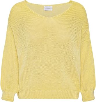 Americandreams Americandreams, Femme, Pulls, Jaune, Taille: 42 FR Milana LS Cotton Knit