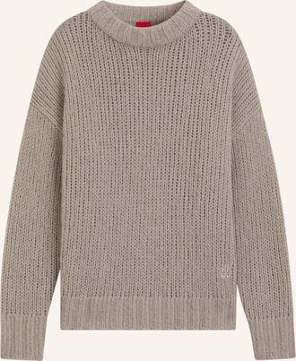HUGO BOSS Hugo Pullover Sloossy Oversize Fit beige