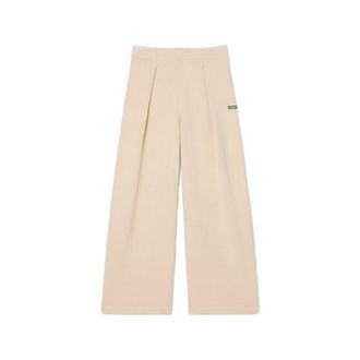 Lacoste Pantalon ample en coton m&eacute;lang&eacute;