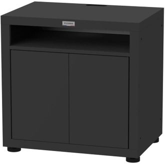 Le Marquier Le Marquier - Meuble de cuisson pour cuisine ext&eacute;rieure - 80 x 55 cm - Acier &eacute;poxy noir - Tablette int&eacute;gr&eacute;e - Origine France Garantie