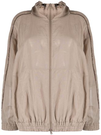 Brunello Cucinelli Bomberjacke mit Monili-Detail - Nude