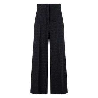 Moschino Cropped Boucl&eacute; Hose - - Trousers - Damen - Schwarzk - S