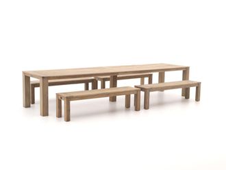 Rough Country Rustic Furniture ROUGH-X 400 cm Picknick Sitzgruppe 5-teilig