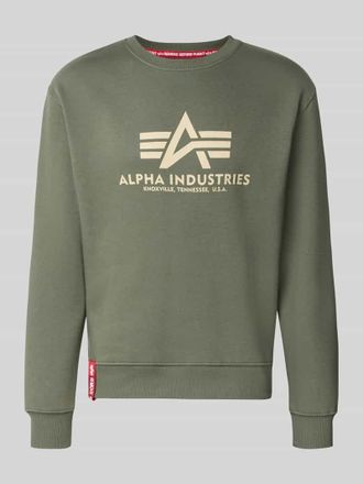 Alpha Industries Regular Fit Sweatshirt aus Baumwoll-Mix mit Logo-Print