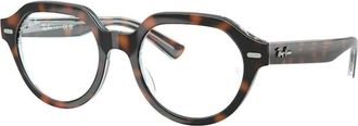 Ray-Ban unisex, Accessoires, Brun, Taille: 49 MM Gina Rx7214 Optical Frame