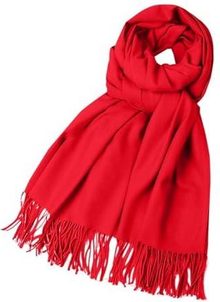 Generic &Eacute;charpe polaire couleur unie imitation foulard polyvalent en polaire &eacute;charpe chaude ch&acirc;le avec &eacute;toiles, Or rose, A