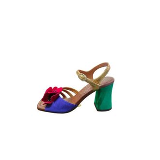 Chie Mihara Metallic-Leder High Heel Sandalen - - Shoes - Damen - Gelb - 36 1/2 EU