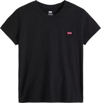 Levi's Perfect Tee - - Tops - Damen - Schwarzk - S