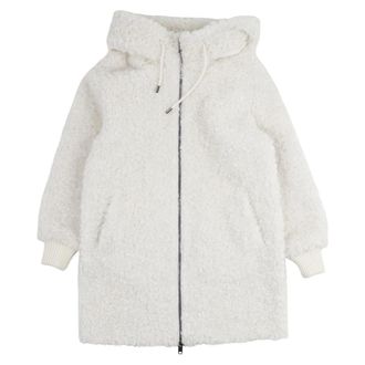 DIEGO M Femme, Vestes, Blanc, Taille: 38 FR Vestes en fausse fourrure et peau lain&eacute;e