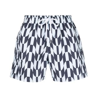Frescobol Carioca Homme, Maillots de bain, Multicolore, Taille: 2XL Copacabana Checkered Swim Shorts