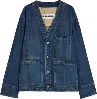 Jil Sander Homme, Vestes, Bleu, Taille: M Sportswear