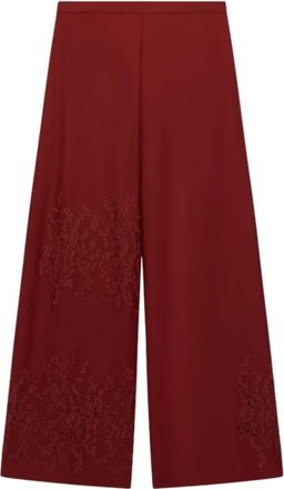 Liviana Conti Femme, Pantalons, Rouge, Taille: 36 FR Wide Pantalons