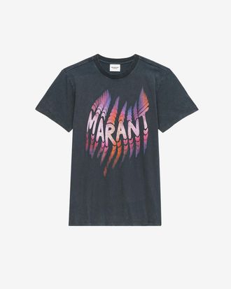Isabel Marant T-shirt Zoeline - Femme - Noir D&eacute;lav&eacute; - Taille XS - Marant &Eacute;toile