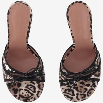 Amina Muaddi Womens Sandals Eleonora Multi Silk