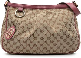 Gucci Hobo Bags - GG Canvas Sukey Crossbody - Gr. unisize - in Braun - für Damen