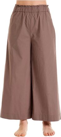 Alessia Santi Femme, Pantalons, Brun, Taille: 42 FR Wide Pantalons