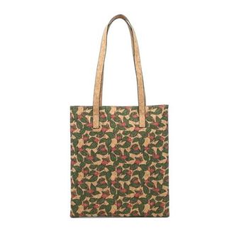 Generic Sac cabas pour femme en cuir synth&eacute;tique imprim&eacute; en li&egrave;ge avec plusieurs compartiments - 35 x 30 x 5 cm, Flamant rose pomme, Large