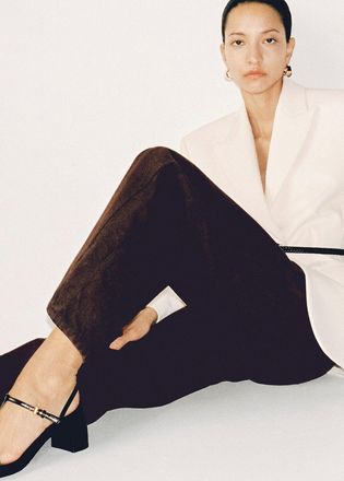 Mango Riemen-Sandalette mit Schnalle schwarz - Damen - 35 - MANGO