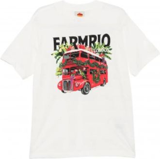 Farm Rio Farm Rio, Femme, Tops, Blanc, Taille: 36 FR London Bus T-Shirt