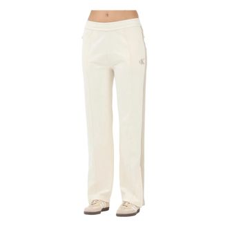 Calvin Klein Femme, Pantalons, Beige, Taille: 38 FR Pantalon de surv&ecirc;tement en maille stretch